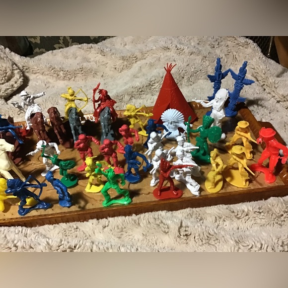 Toys | Vintage Plastic Cowboys And Indians | Poshmark